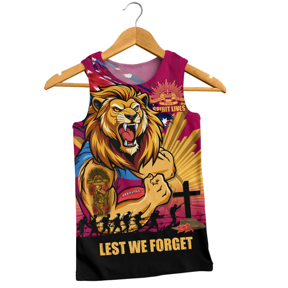 Brisbane Lions Men Singlet ANZAC Day Honour And Football Legacy