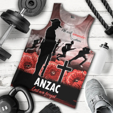 Australia Anzac Day Men Tank Top - We Will Remember Them Special Version