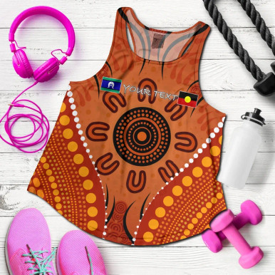 [Custom] Australia Naidoc Week Women Racerback Tank - Indigenous Dot ...