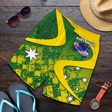 Australia Men Shorts - Australia National Color Men Shorts - Men