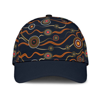 Australia Aboriginal Cap - Aboriginal Dot Art Painting VER1