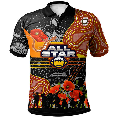 All Stars Rugby Polo Shirt - Anzac Day Quotes All Stars Aboriginal ...