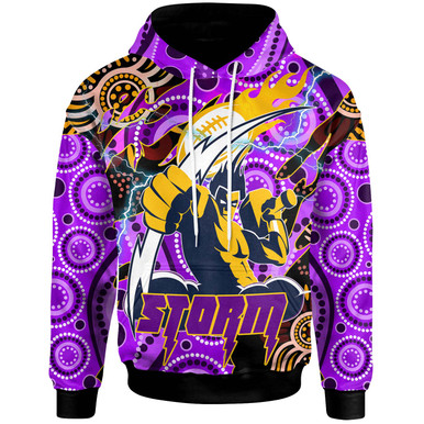 Melbourne Storm Hoodie - Custom Melbourne Storm Team with Aboriginal ...