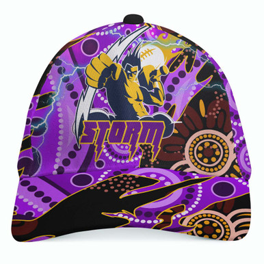 Melbourne Storm Cap - Melbourne Storm Team with Aboriginal Inspired Dot ...