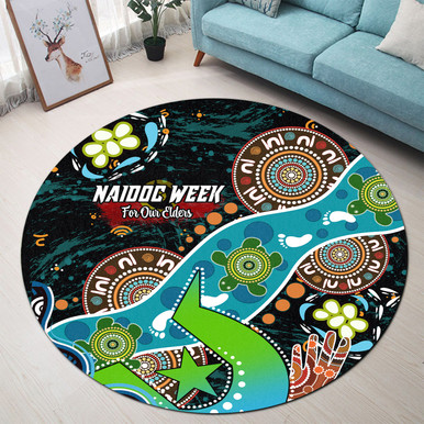 Australia Aboriginal Round Rug - Naidoc Week with Torres Strait ...