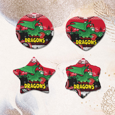 St. George Illawarra Dragons Christmas Ornaments - Custom Dragon ...