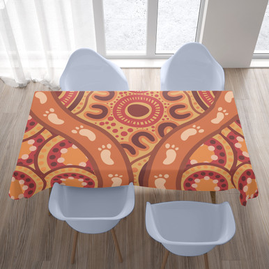 Australia Aboriginal Inspired Tablecloth - Indigenous Art Aboriginal ...