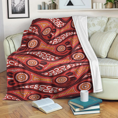 Australia Aboriginal Inspired Blanket - Indigenous Art Aboriginal ...
