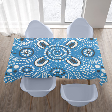 Australia Aboriginal Inspired Tablecloth - Aboriginal Indigenous Dot ...