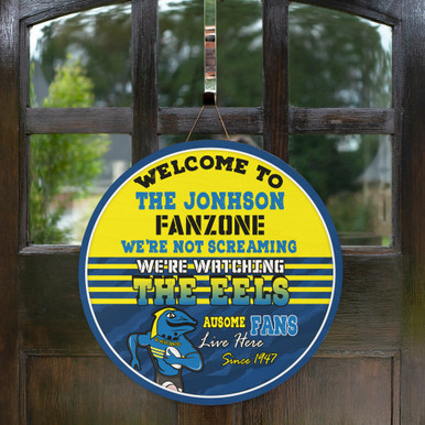Parramatta Door Sign - Welcome To Our Fan Zone Door Sign