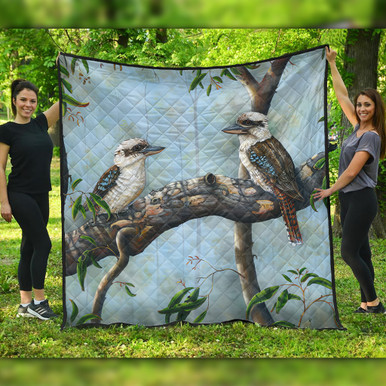Australia Kookaburra Quilt - Laughing Kookaburras Quilt