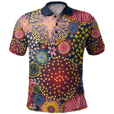 Australia Blooming Bright Flowers Polo Shirt - Blooming Bright Flowers ...