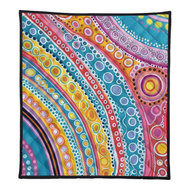 Australia Aboriginal Quilt - Australian Indigenous Aboriginal Art Vivid ...