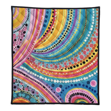 Australia Aboriginal Quilt - Australian Indigenous Aboriginal Art Vivid ...