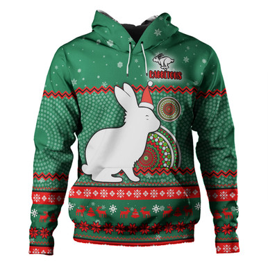 South Sydney Rabbitohs Custom Hoodie - Ugly Xmas And Aboriginal ...