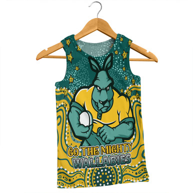 Australia Wallabies Custom Men Singlet - Custom With Aboriginal ...