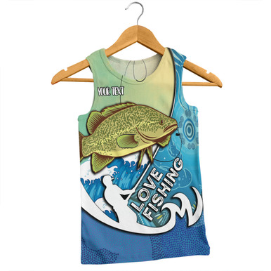 Australia Fishing Aboriginal Fishing Custom Men Singlet - Love Fishing ...