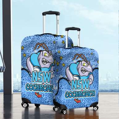 New South Wales Cockroaches Custom Luggage Cover - Team With Dot And ...