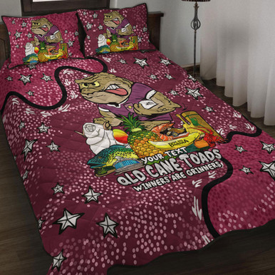 Queensland Cane Toads Custom Quilt Bed Set - Australian Big Things ...