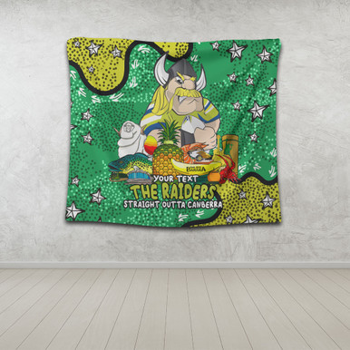 Canberra Raiders Custom Tapestry - Australian Big Things Tapestry