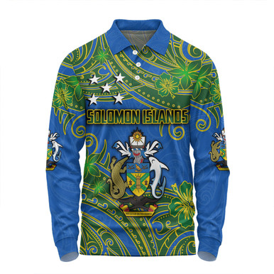 Australia South Sea Islanders Long Sleeve Polo Shirt - Solomon Islands ...