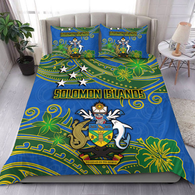 Australia South Sea Islanders Bedding Set - Solomon Islands Symbol In ...