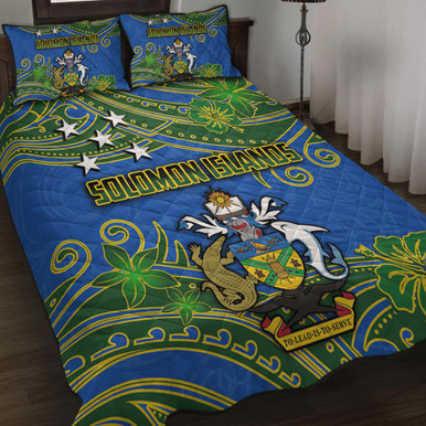 Australia South Sea Islanders Quilt Bed Set - Solomon Islands Symbol In ...