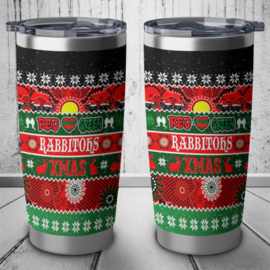 South Sydney Rabbitohs Aboriginal Tumbler - Indigenous Bunnies Knitted ...