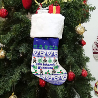 New Zealand Warriors Christmas Stocking - Special Ugly Christmas Stocking