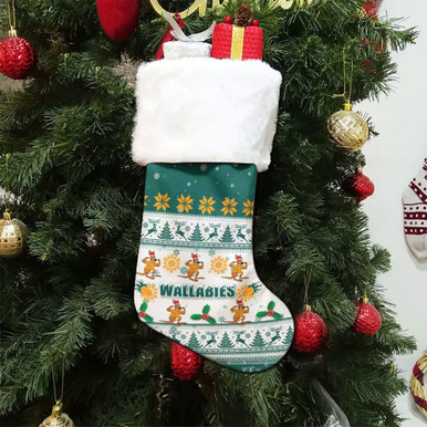 Australia Wallabies Christmas Stocking - Special Ugly Christmas Stocking