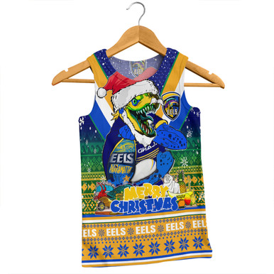 Parramatta Eels Christmas Custom Men Singlet - Parramatta Eels Santa ...