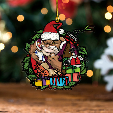 Queensland Cane Toads Christmas Acrylic And Wooden Ornament - Merry ...