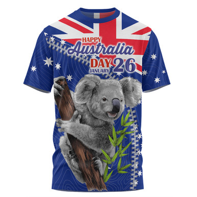 Australia Australia Day T-shirt - Koala Happy Australia Day T-shirt