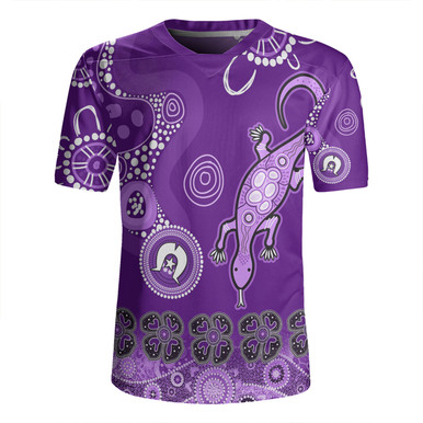Australia Goanna Aboriginal Rugby Jersey - Indigenous Dot Goanna ...