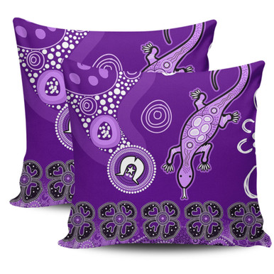 Australia Goanna Aboriginal Pillow Cases - Indigenous Dot Goanna ...