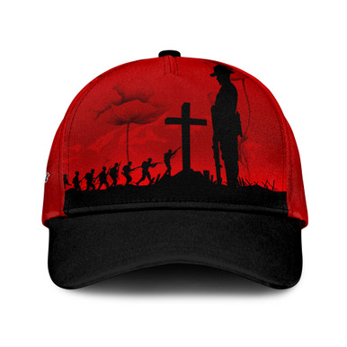 Australia Anzac Cap - Anzac Day Lest We Forget Red Poppy