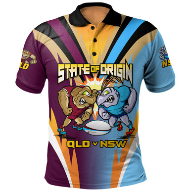 Queensland Maroons Polo Shirt Custom State Of Origin 2024 Passionate ...