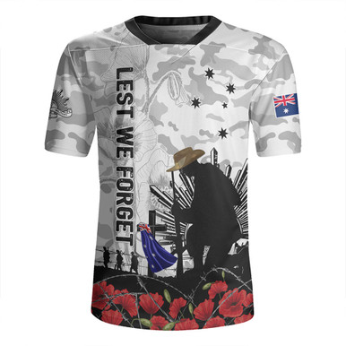 Australia Rugby Jersey Fallen But Not Forgotten Remembrance Day Tribute