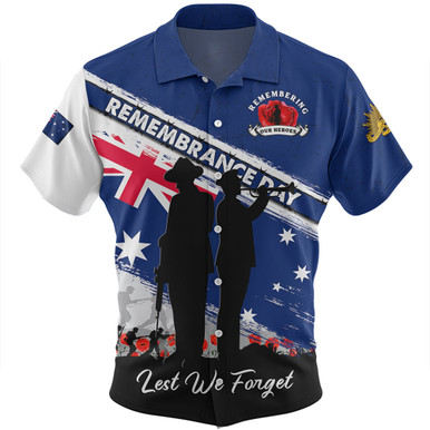 Australia Hawaiian Shirt Australian Heroes Remembrance Day Tribute