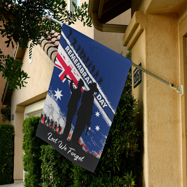 Australia Flag Parade Australian Heroes Remembrance Day Tribute