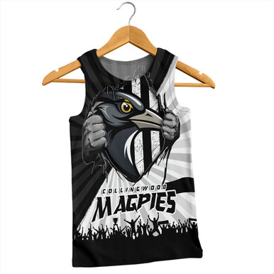 Collingwood Men Singlet Breaking Through Fan Design