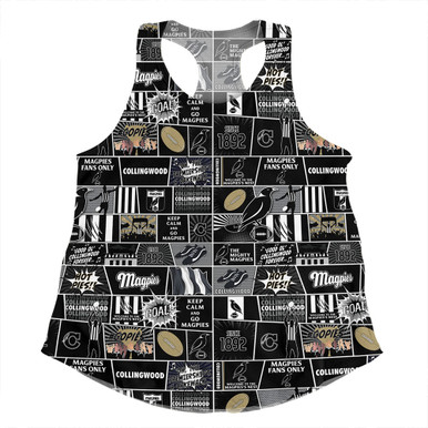 Collingwood Women Racerback Singlet Legacy Of The Pride Comic Style
