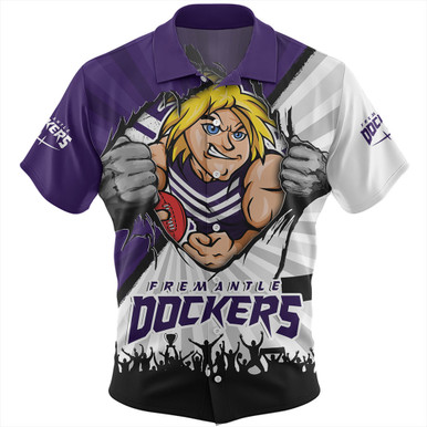 Fremantle Hawaiian Shirt Breaking Through Fan Design