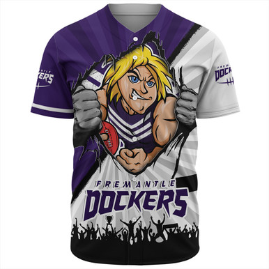 Fremantle Baseball Shirt Breaking Through Fan Design