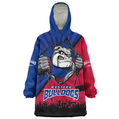 Western Bulldogs Snug Hoodie Breaking Through Fan Design