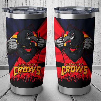 Adelaide Crows Tumbler Breaking Through Fan Design