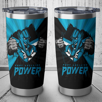 Port Adelaide Tumbler Breaking Through Fan Design