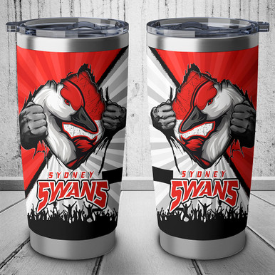 Sydney Swans Tumbler Breaking Through Fan Design