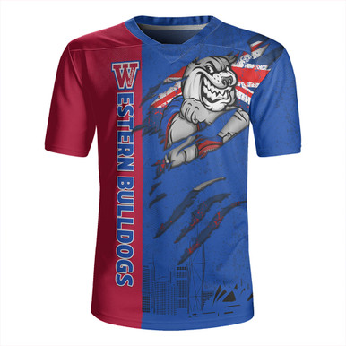 Western Bulldogs Rugby Jersey Burning Passion Of Power Scratch Style
