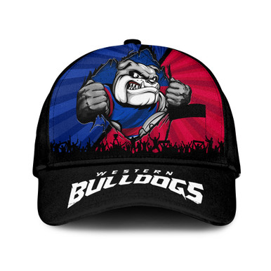Western Bulldogs Cap Breaking Through Fan Design